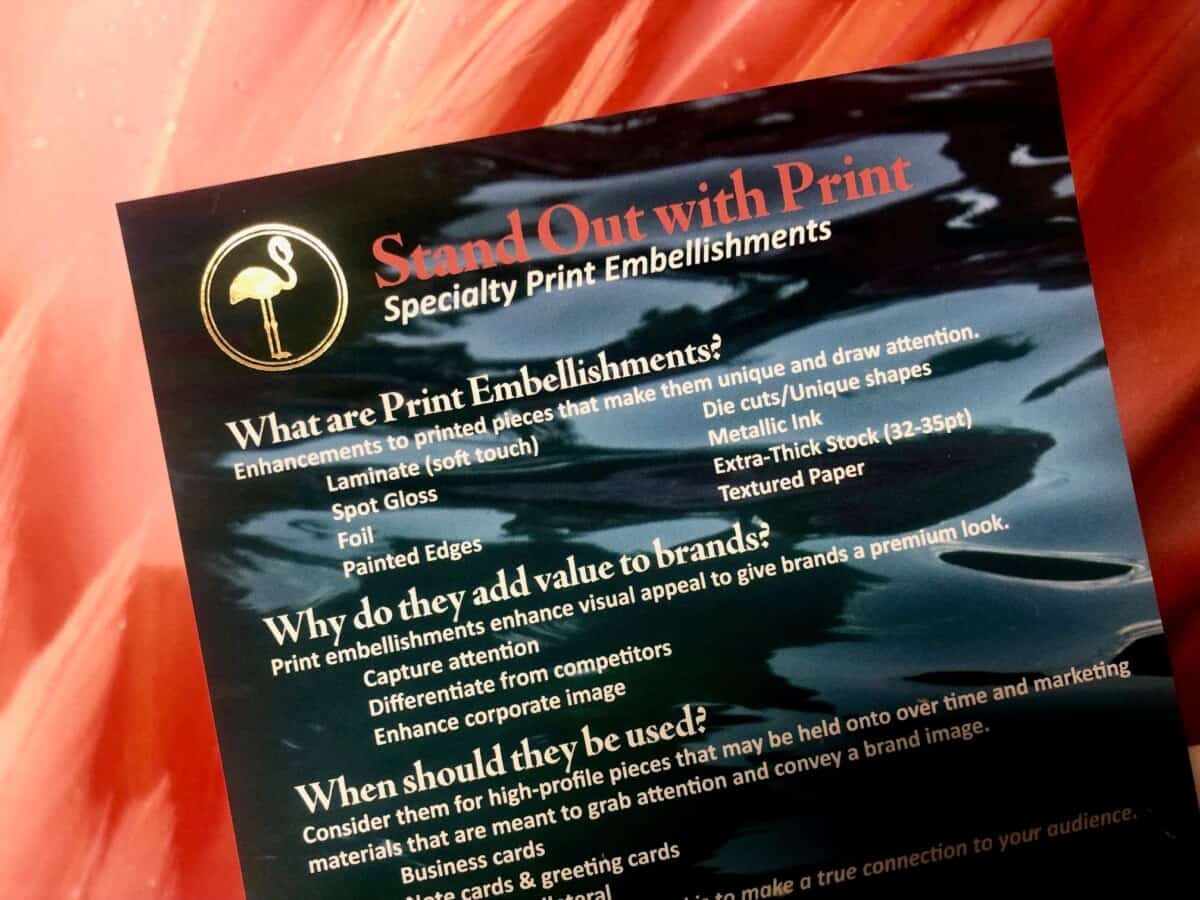 Specialty Print Embellishments - BCSI